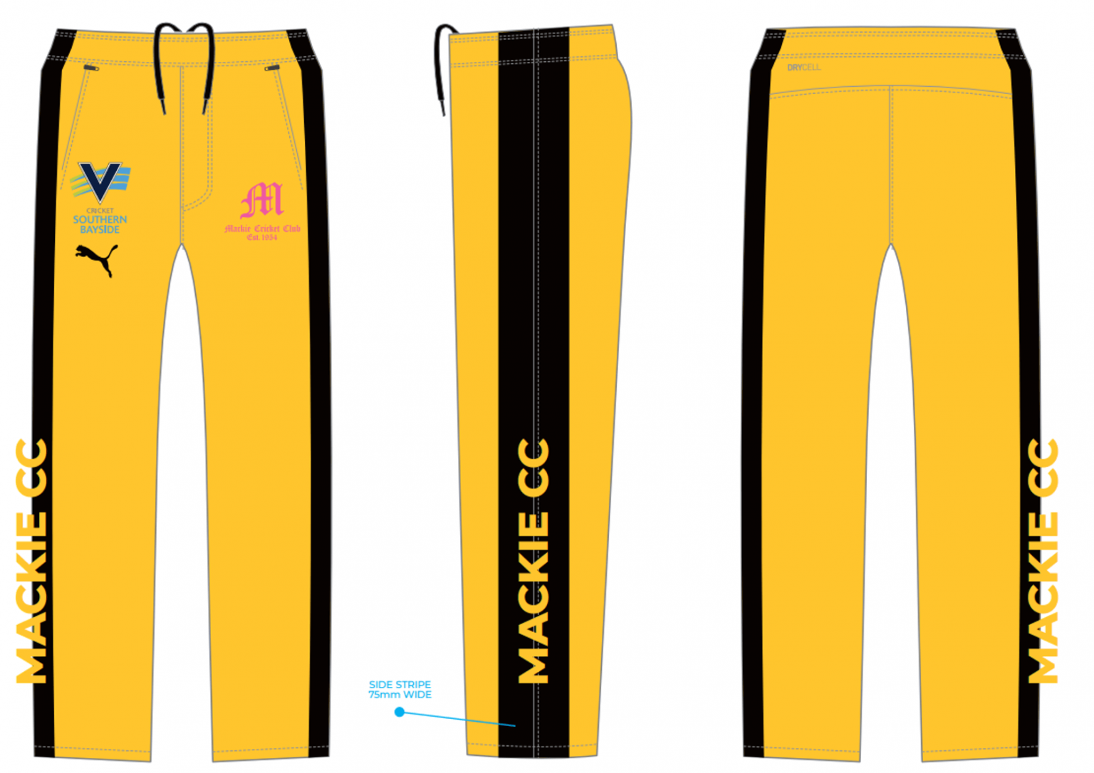 Womens One Day Cricket Pants – Mackie Cricket Club